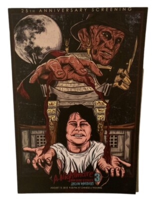 Nightmare On Elm Street Freddy Krueger Movie Print Poster Ott 25th ...