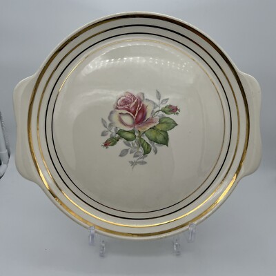 Vintage Salem China Tab Handle Platter Mount Vernon Pattern | eBay