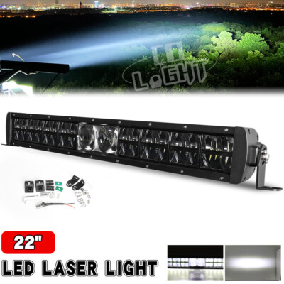 Laser 22inch Led Light Bar Spot Flood Combo UTV SUV Offroad Driving ...