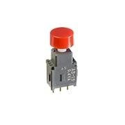2Pcs AB15AH-HC Pushbutton Switches ON(ON) .295 RED CAP RIGHT ANGLE PC ...