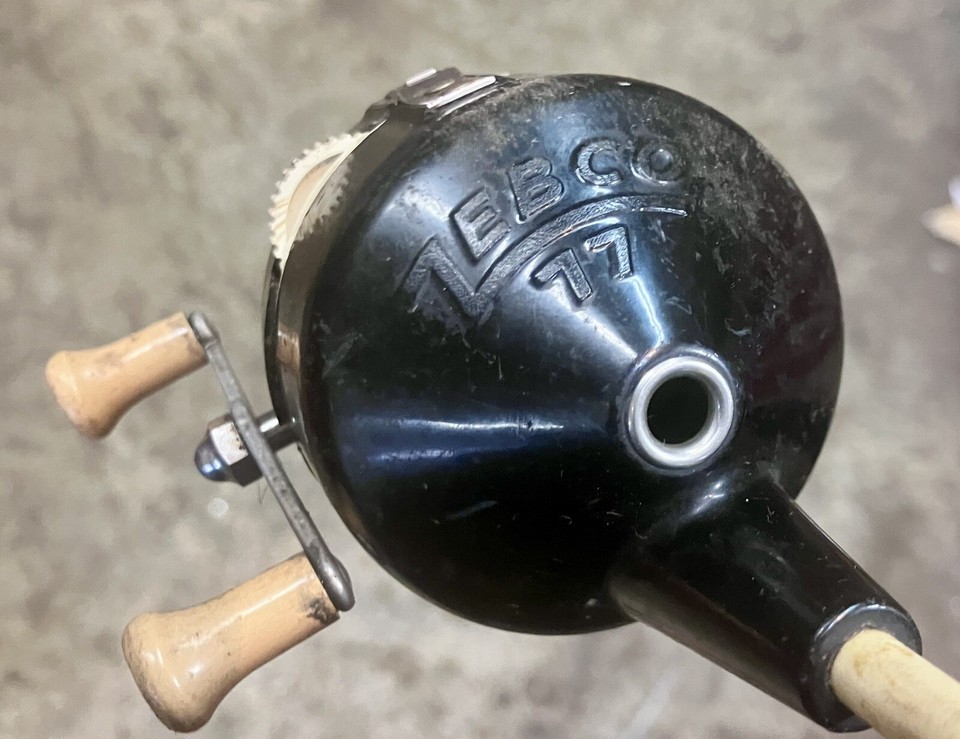 Vintage Zebco Model 77 • 2 Piece Rod And Reel Combo • Fishing | eBay