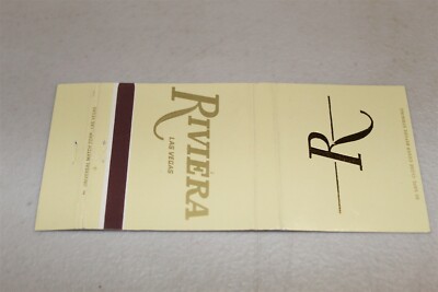 RIVIERA CASINO LAS VEGAS, NEVADA MATCHBOOK COVER MAROON BACK PRINT | eBay