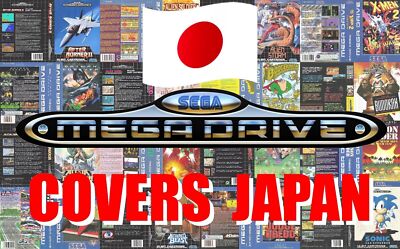 Jaquette Mega Drive JAPAN Sega/Megadrive Remplacement Art Case Insert ...