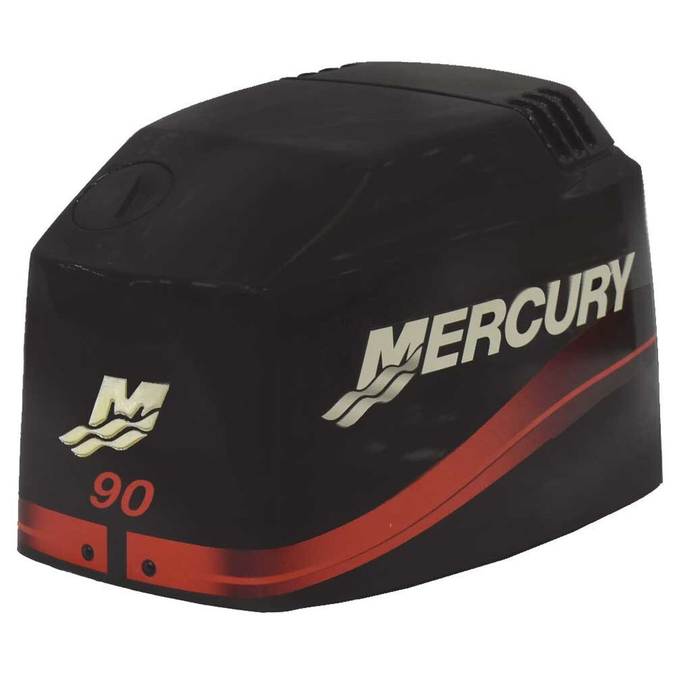 Mercury Boat Outboard Motor Cowling 828353T7 | 90 HP 26 1/8 Inch Black ...