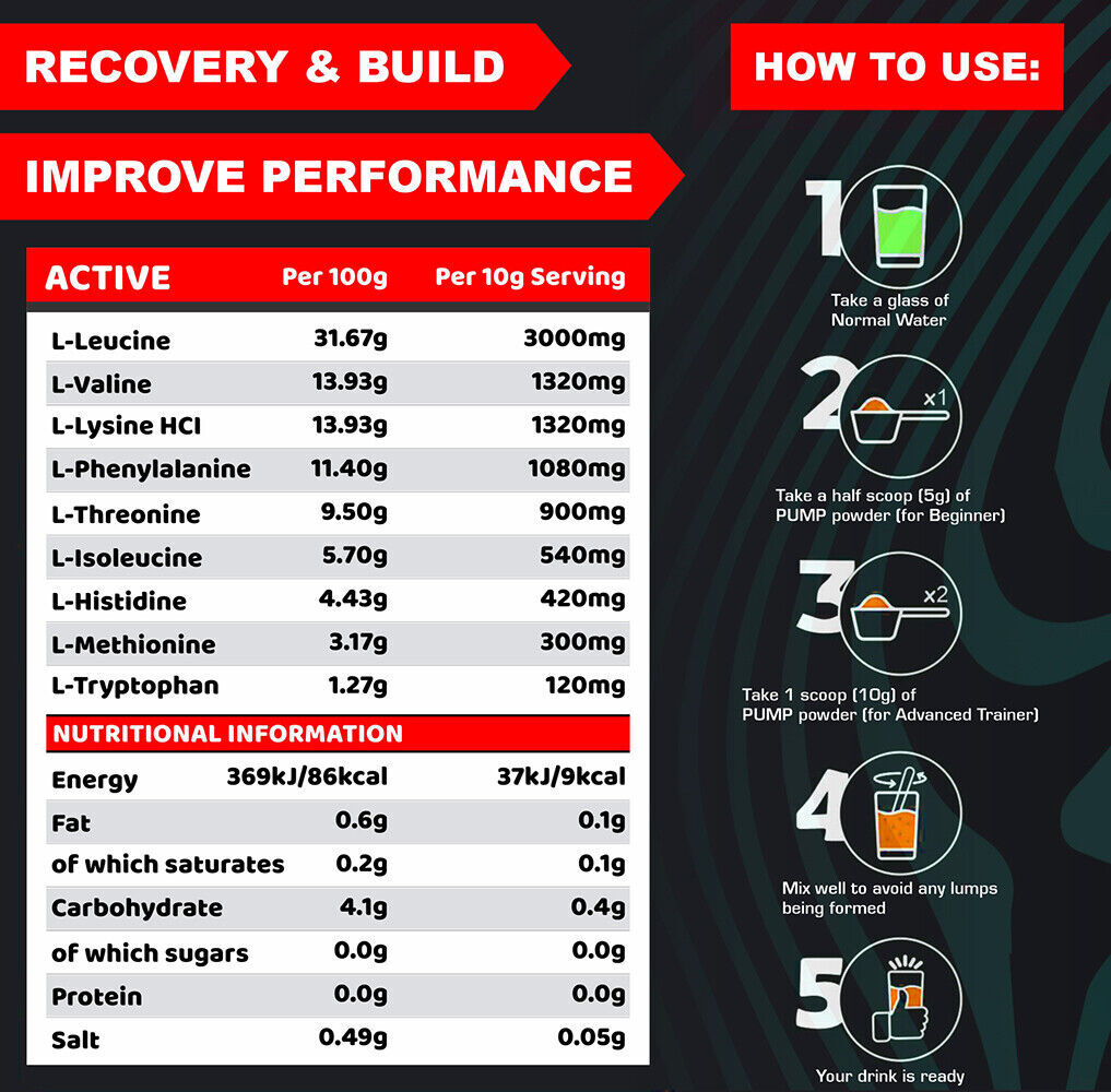 EAA POWDER 30 SERVINGS ESSENTIAL AMINO ACIDS POWDER BCAA INTRA WORKOUT RECOVERY | eBay