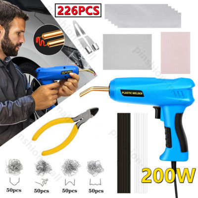 200W Hot Stapler Plastic Welder Gun Kit Car Bumper Repair Welding ...