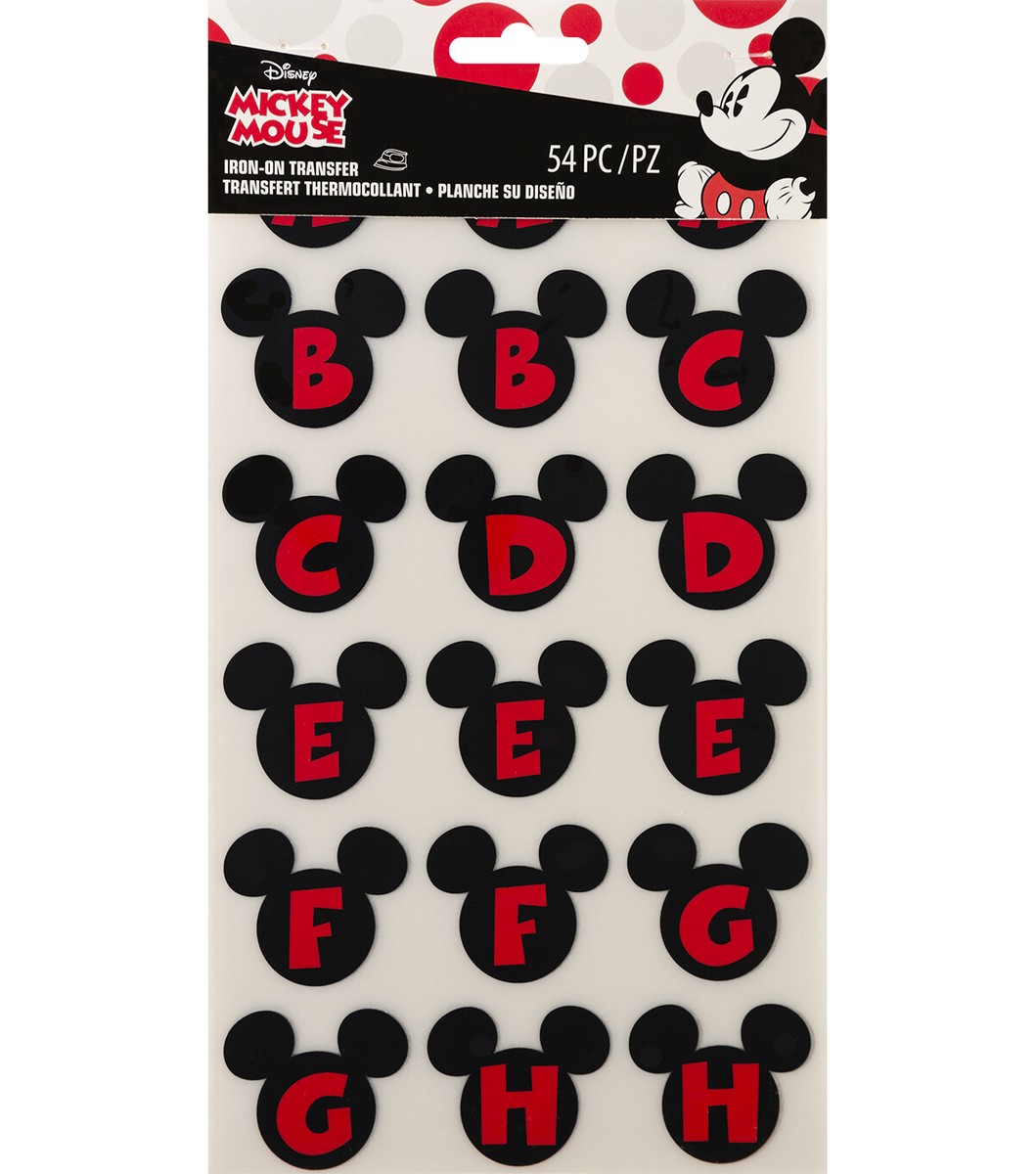 Alphabet Iron On Mickey