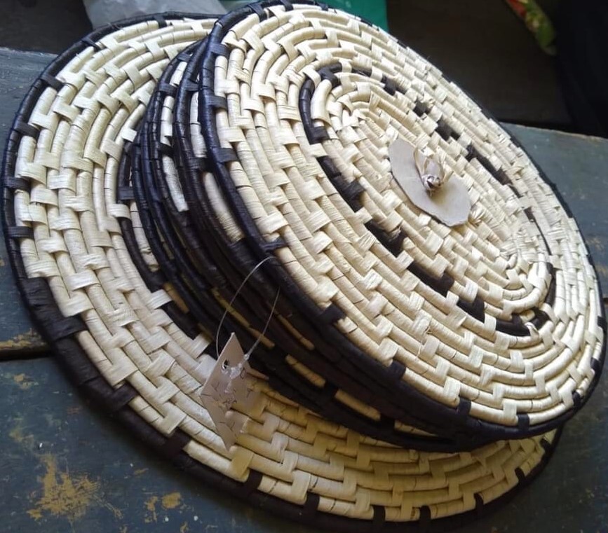 Hand Woven Dried Pandanus Leaf PLACEMAT Dining Table Mats NONSLIP Heat ...