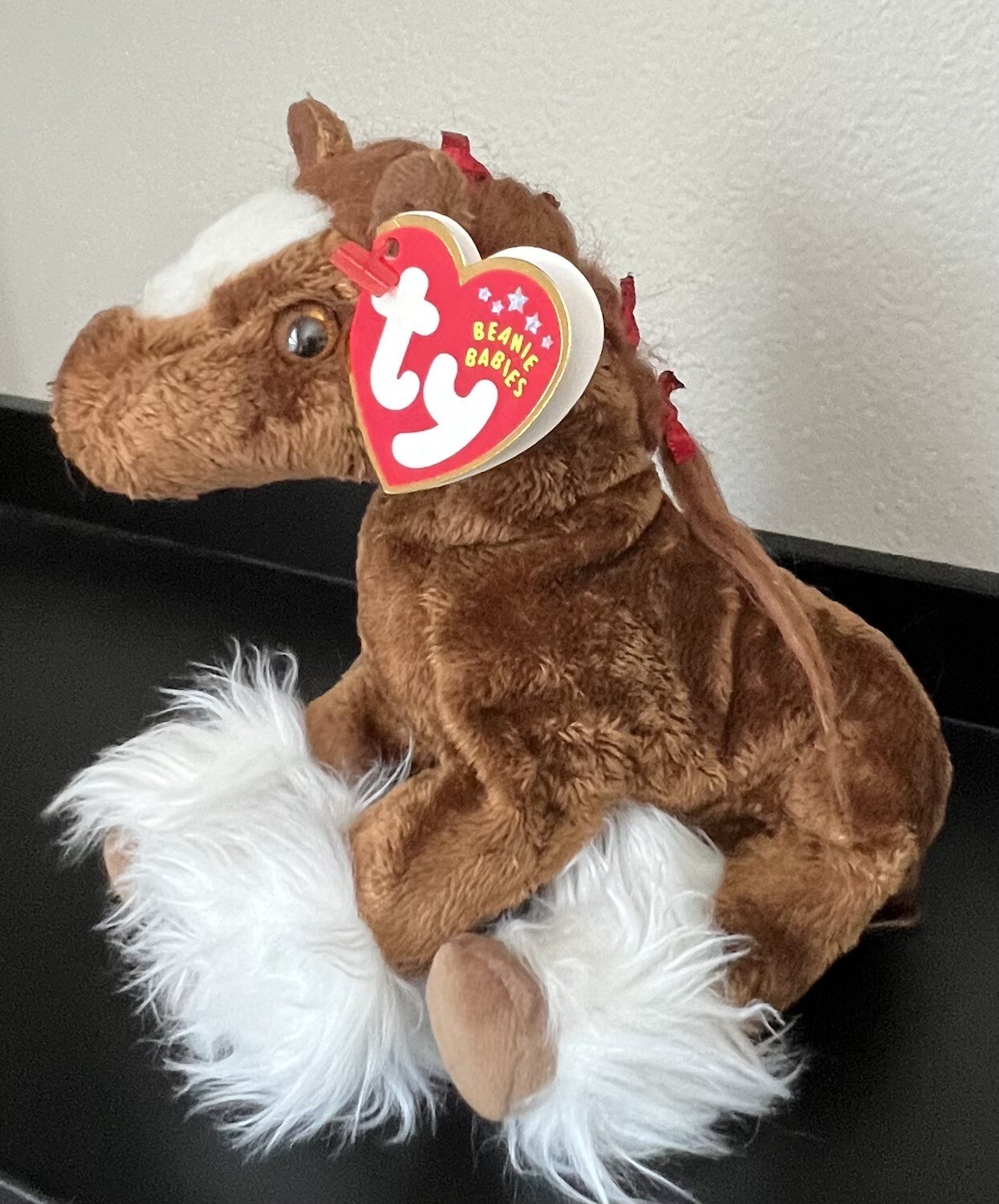 Original TY Beanie Baby 24 Yrs!!🐴"HOOFER"🐴 Clydesdale 2001 10/11 Gen ...