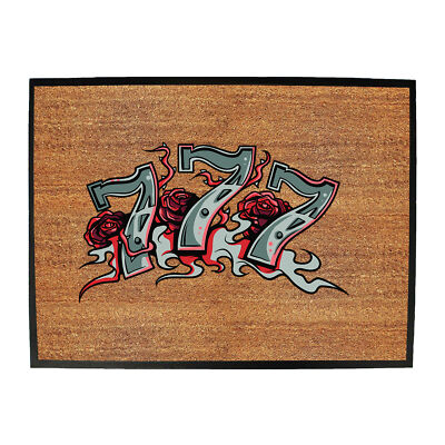 Lucky 777 - Funny Office Mancave Home Novelty Door Mat Doormat Doormats ...