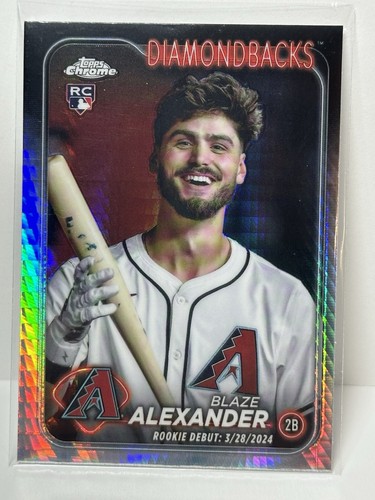 Blaze Alexander 2024 Topps Chrome Update Rookie Debut Prizm Refractor ...