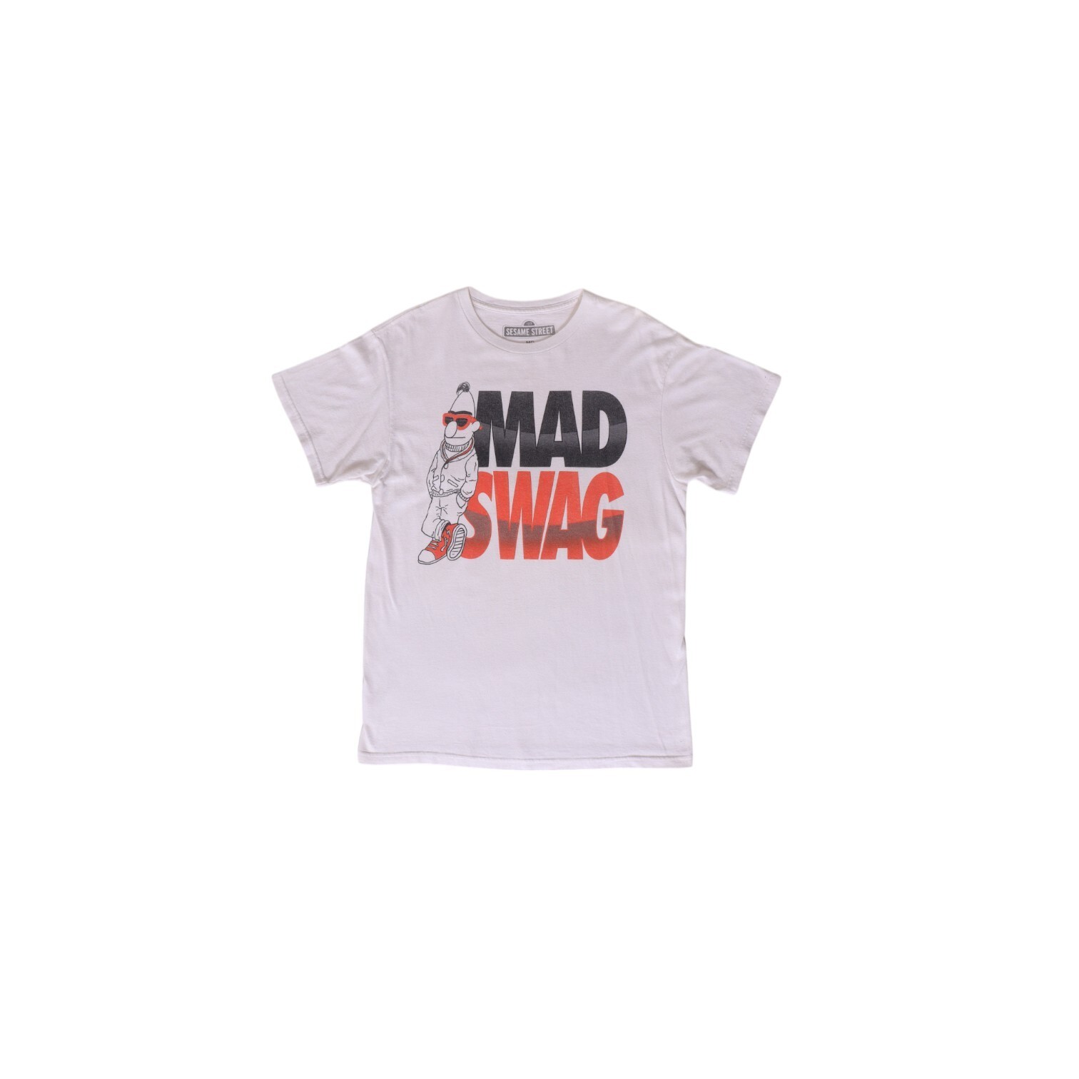 Sesame Street Burt Mad Swag Short Sleeve Cotton T Shi… - Gem