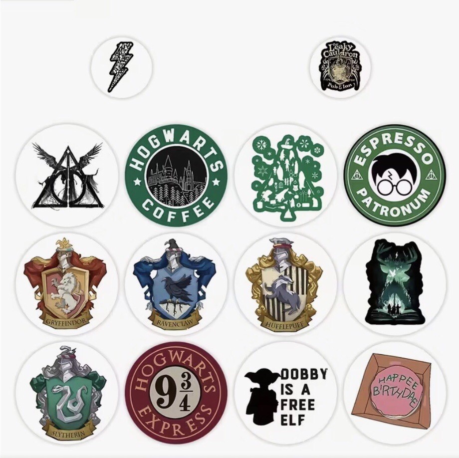 100 x Harry Potter Themed Stickers Labels 20mm. | eBay UK