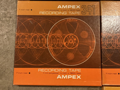 7" Reel to Reel Tapes - Lot of 7 - Paperboard Storage Cases - Ampex ...