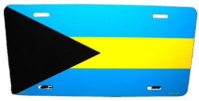 BAHAMAS BAHAMIAN FLAG METAL NOVELTY CAR LICENSE PLATE AUTO TAG | eBay