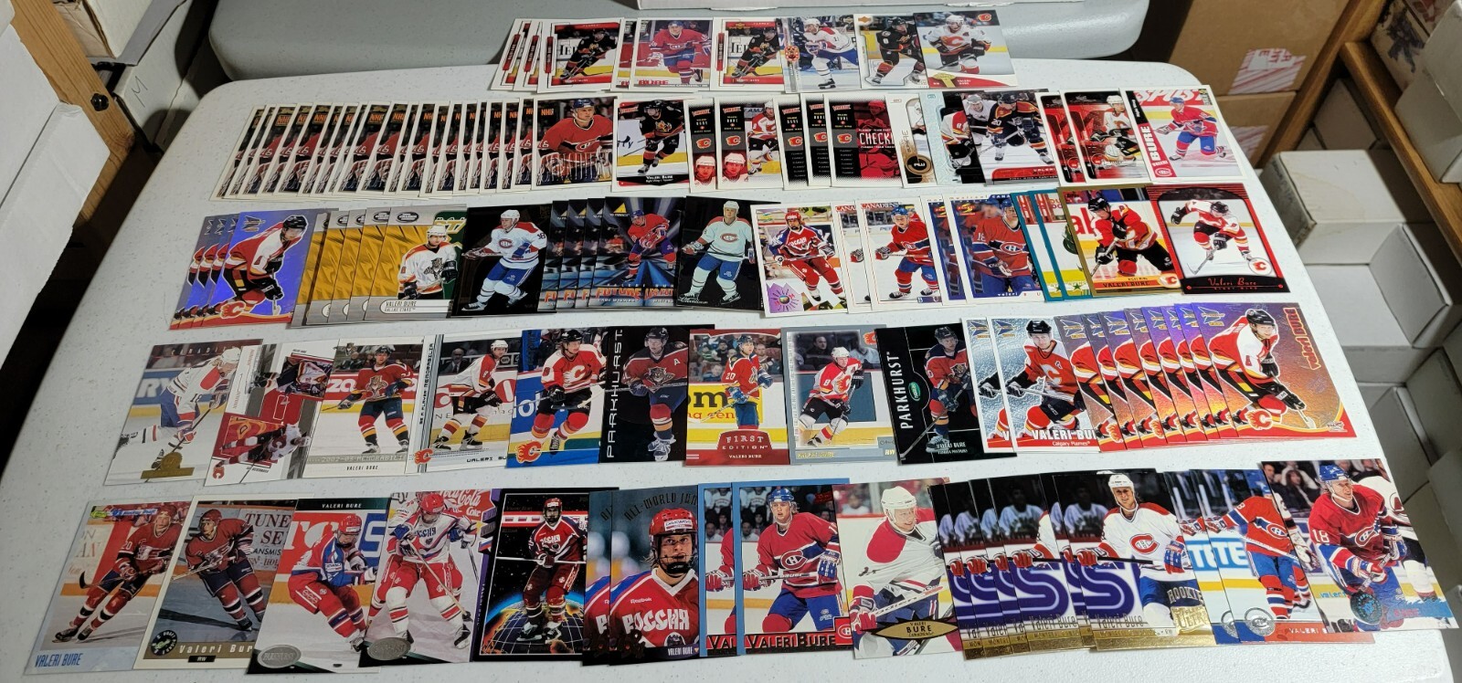 Lot of (100+) VALERI BURE Card Collection w/Rookie Insert Premium+ Incl ...