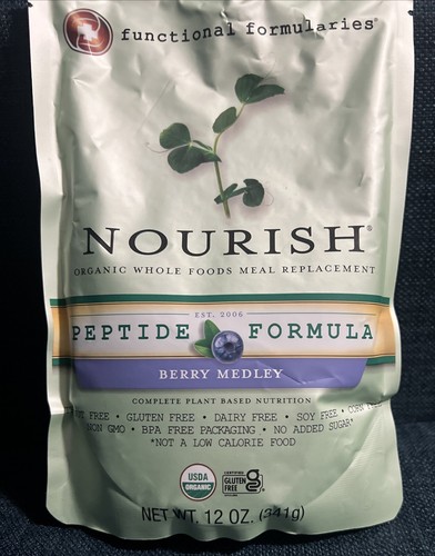24 Pouches Nourish Peptide Tube Feeding Formula Functional Formularies ...