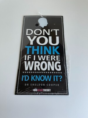 BIG BANG THEORY-Metal/Tin SIGN:Sheldon Cooper Don't you think if I were ...
