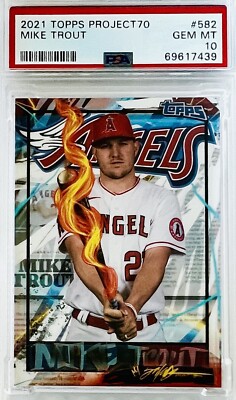 2021 Topps Project 70 Mike Trout King Saladeen #582 PSA 10 💎 Limited ...