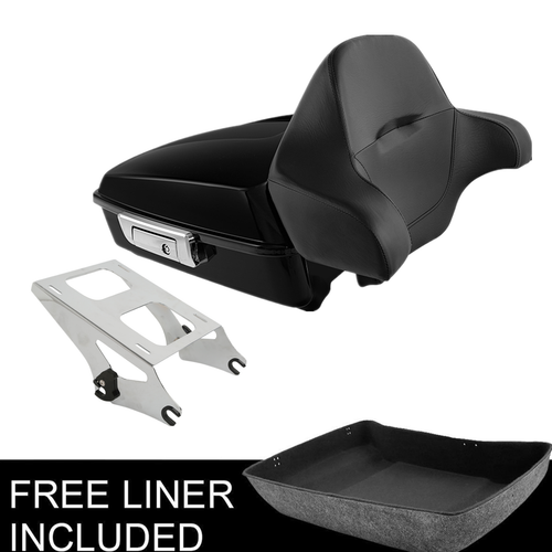 Chopped Pack Trunk Pad 2 up Mount Fit For Harley Tour Pak Road King ...