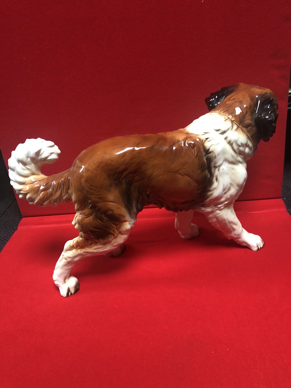 Huge St.Bernard Porcelain Figurine Porcelain Figure Dog Figurine ...