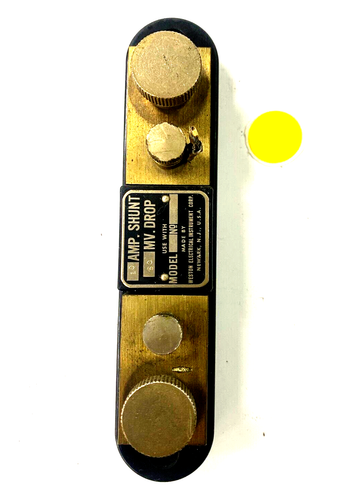 WESTON ELECTRIC 10 AMP 50MV SHUNT | eBay
