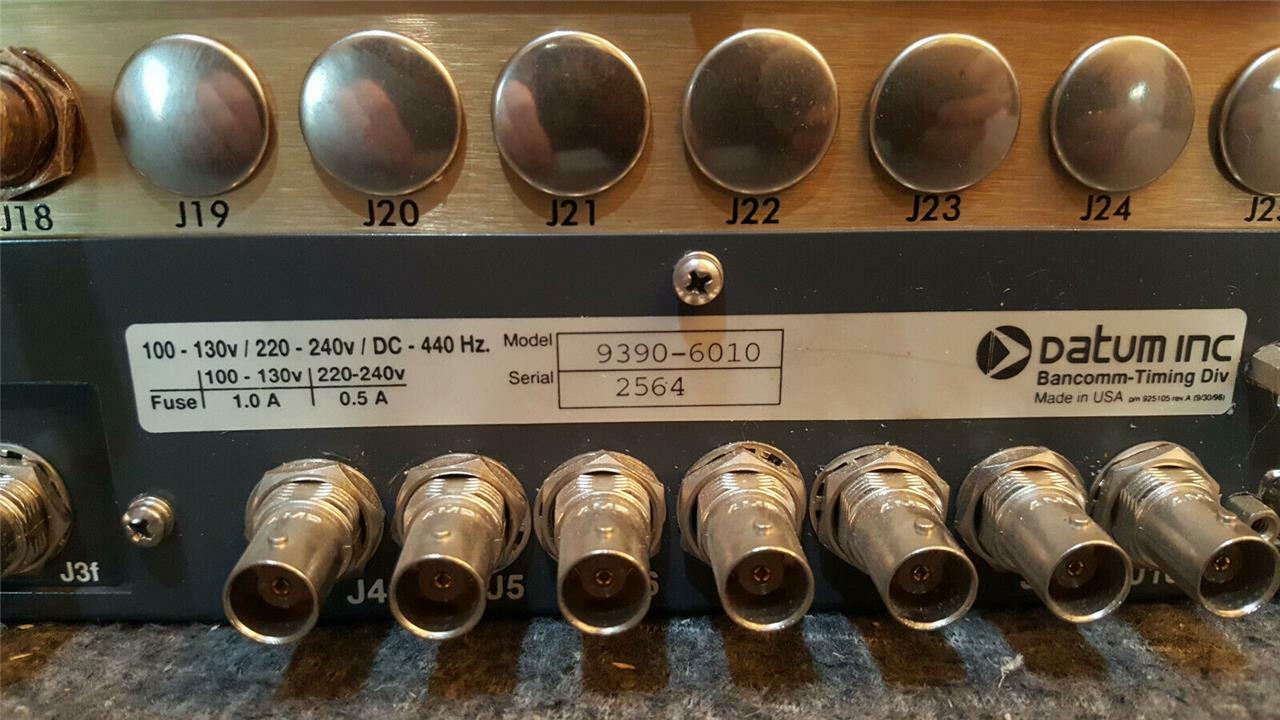 DATUM INC ExacTime 6010 GPS Time & Frequency Generator (P/N 9390-6010 ...