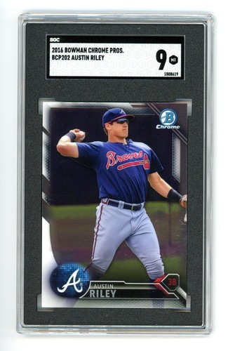 2016 Bowman Chrome #BCP202 Austin Riley Prospects SGC 9 Braves | eBay