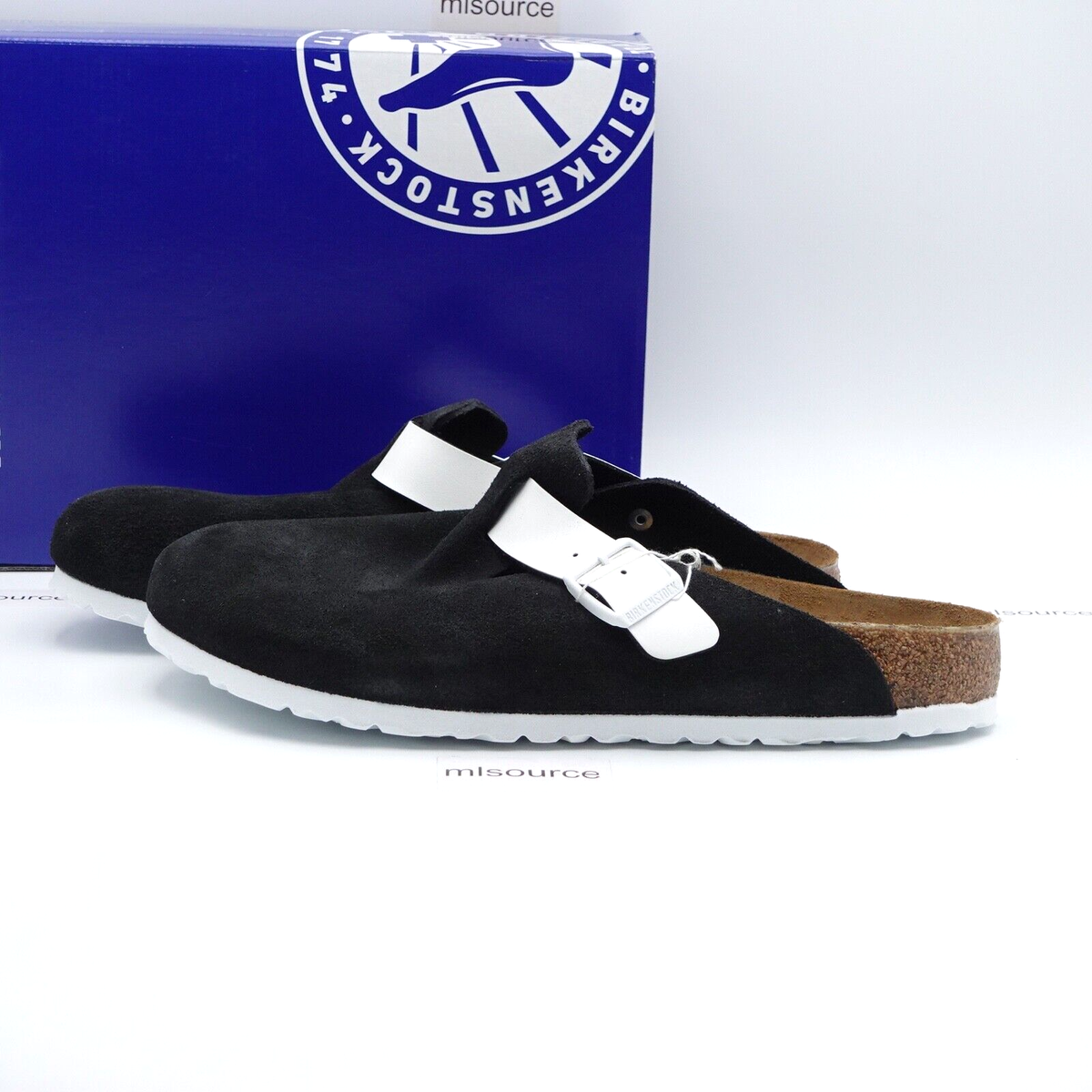 Size 13 Men's / EUR 46 Birkenstock Boston BS Suede Clogs Size 13 Men's / EUR 46 Birkenstock Boston BS Suede Clogs