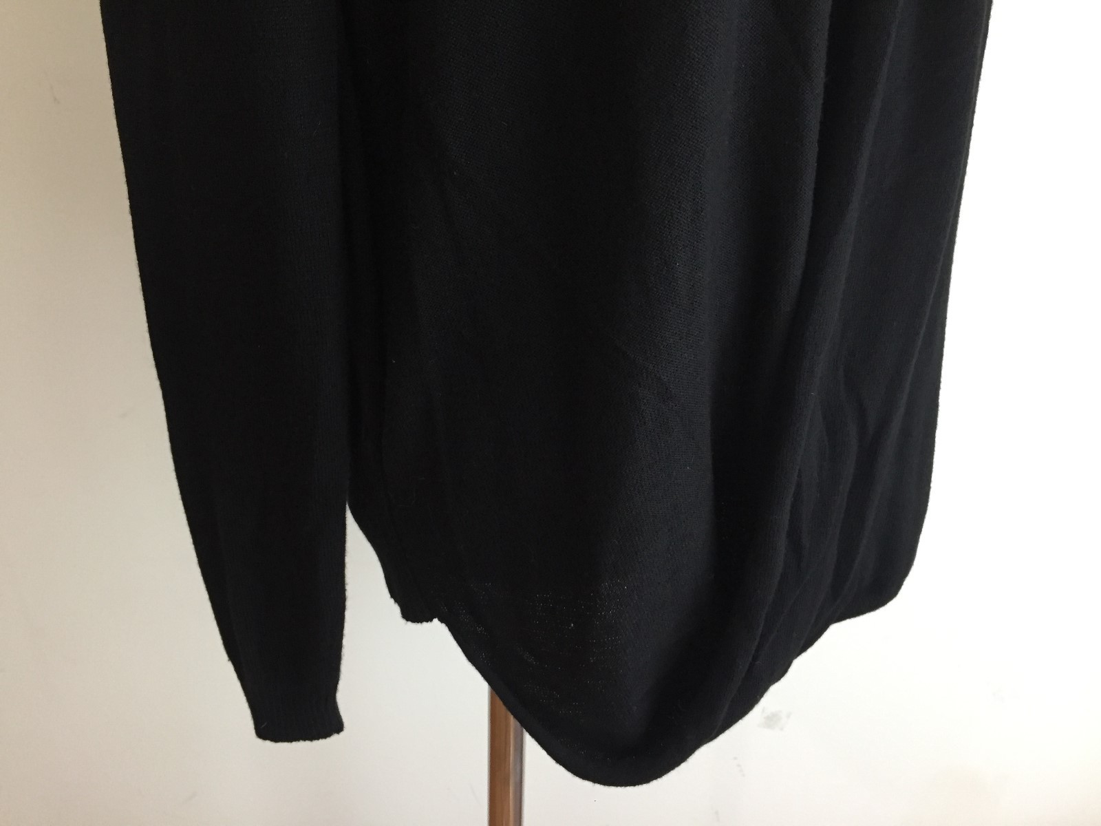 MAX STUDIO Cross Body Sweater Knit Top Black Cotton/Rayon Size XS | eBay