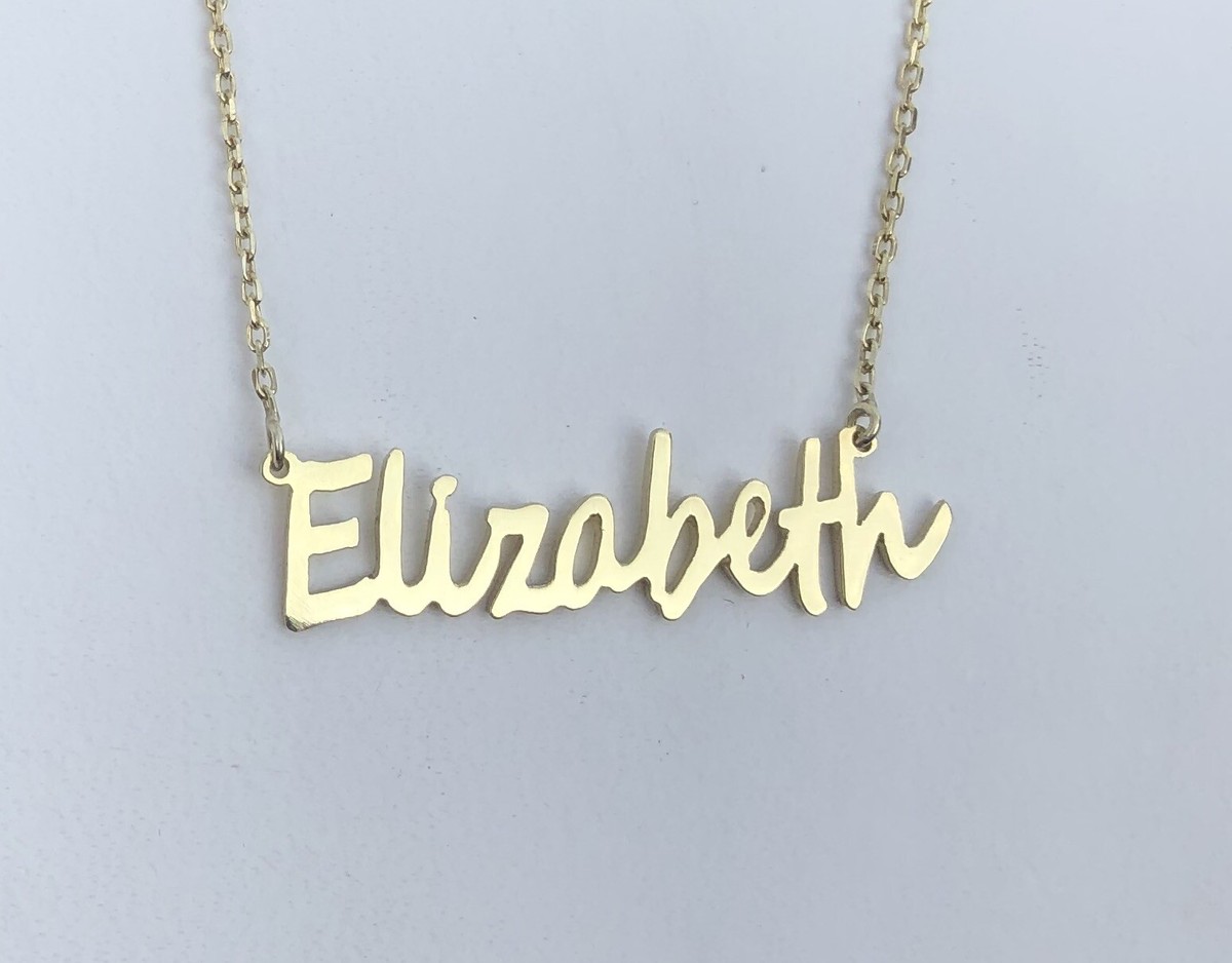 Nome Elizabeth Cursivo