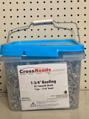 1-3/4-in Smooth Shank Electro-Galvanized Roofing Nails, 30lb bucket ...