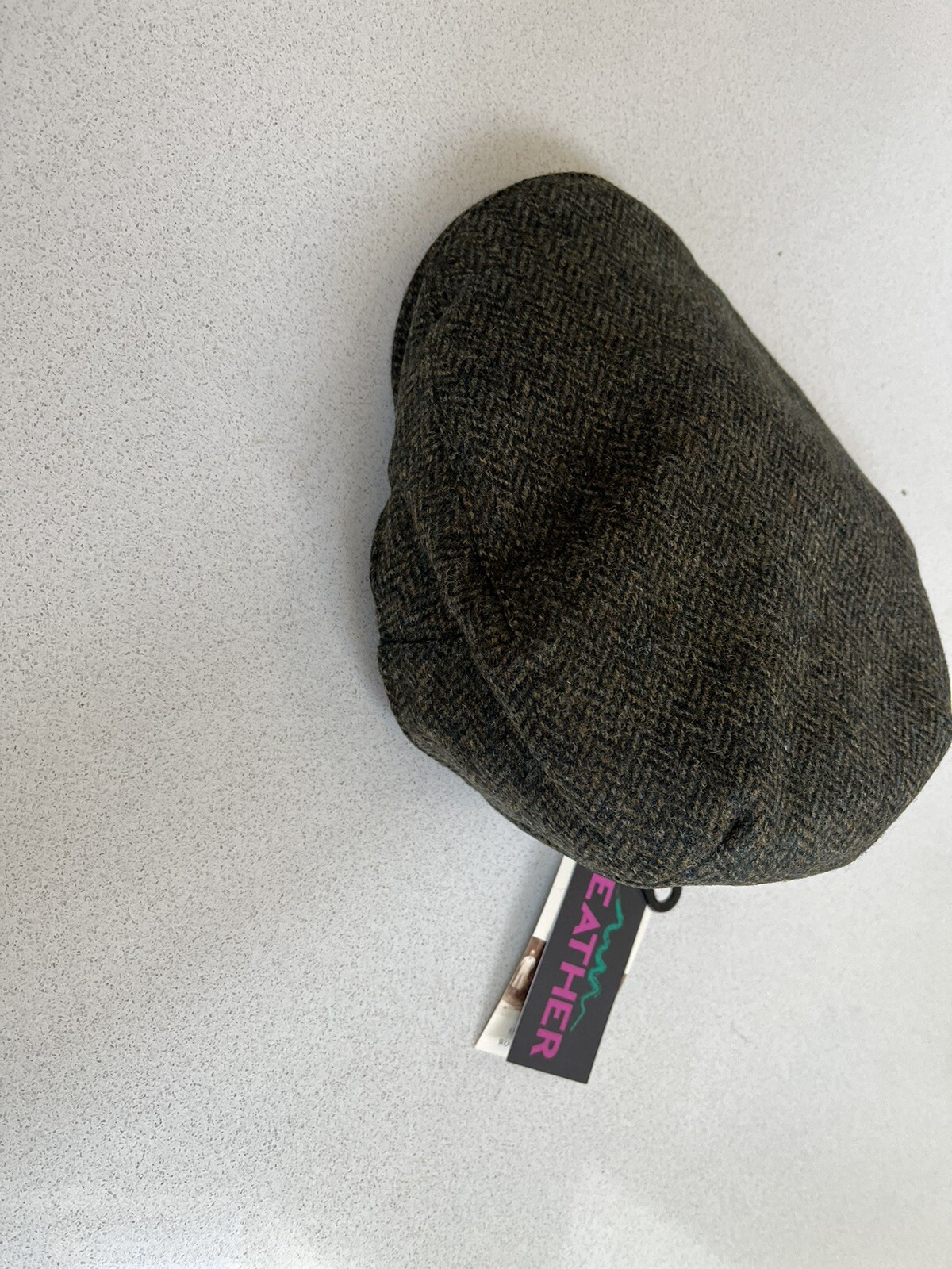 Moon British Tweed Heritage Collection Flat Cap Green Herringbone M 58 ...