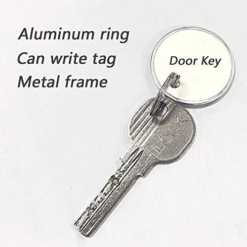 100pcs Metal Rim Key Tags,1-14 Inch Blank Round Rimmed Key Tag Paper ...