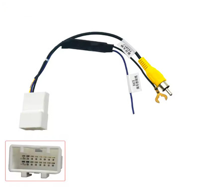 16-pin Car Reverse Camera Output Video Adapter Wiring Cable For Toyota ...