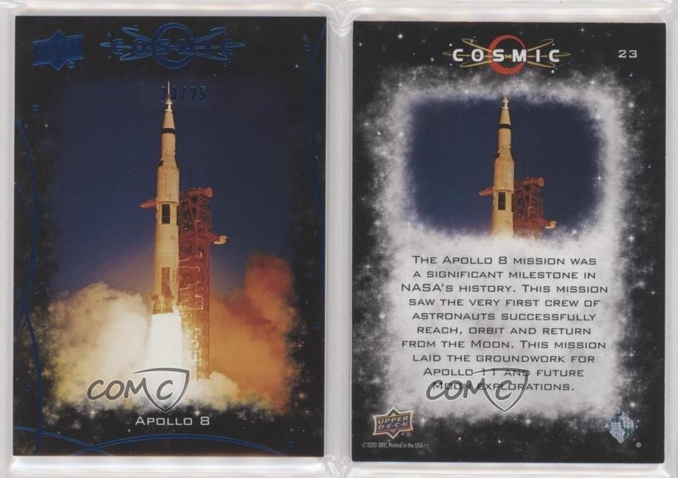 2022 Upper Deck Cosmic Blue Shift 23/25 Apollo 8 #23 gd1 | eBay
