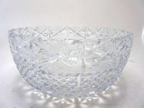 Antique Cut Crystal Webb England Bowl 8" dia 3 3/4" Tall | eBay