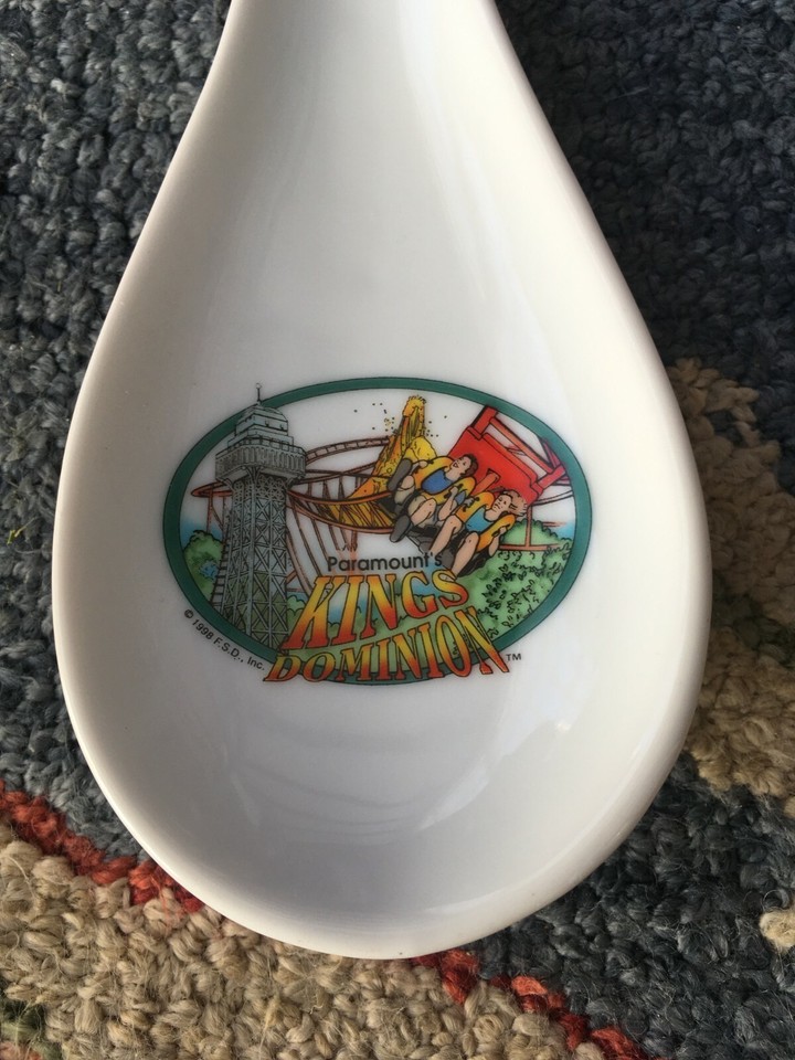 RARE Vintage 1998 Paramount's Kings Dominion Amusement Park Spoon Rest ...