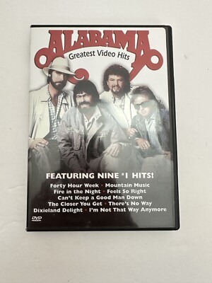 Alabama Greatest Video Hits Out Of Print DVD Video 1993 | eBay