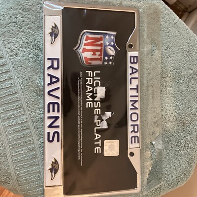 BALTIMORE RAVENS NFL Officially Licensed Chrome Auto License Plate ...