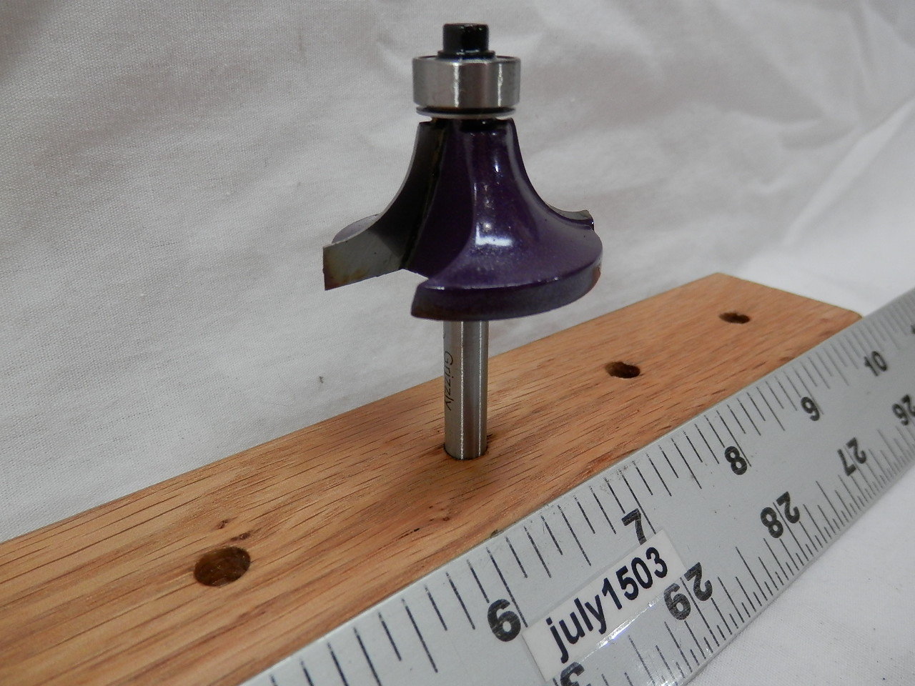(1) NEW Grizzly 1/2 R Roundover Carbide Tipped Router Bit 1/4 Shank ...
