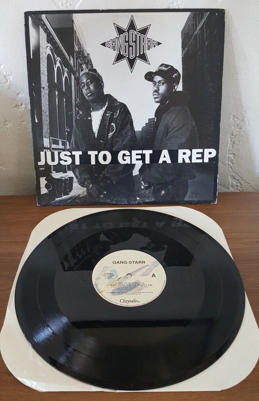 Gang Starr Just To Get A Rep Vinyl Record Original issue Single 1990 ...