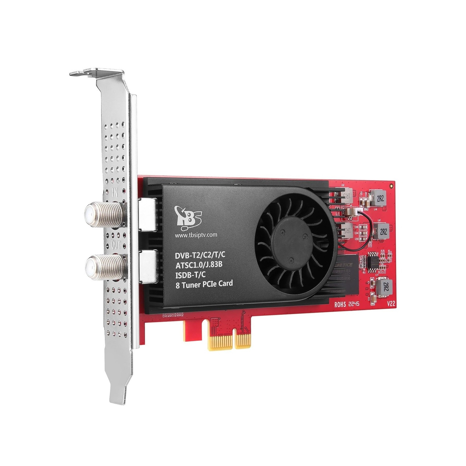 Tbs6209 DVB T2 C2 T C Isdb-t Digital 8 Octa TV Tuner Card IPTV ...