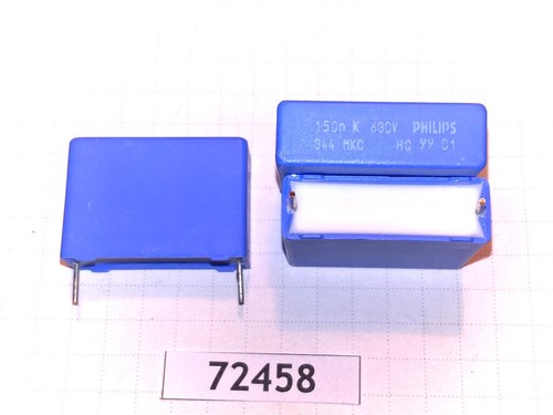 Philips 344 MKC 150nF 630V R22.5 10% Polycarbonate Film Capacitor Lot ...