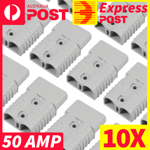 10 x Anderson Style Plug Connectors 50 AMP 12-24V 6AWG DC Power Tool ...