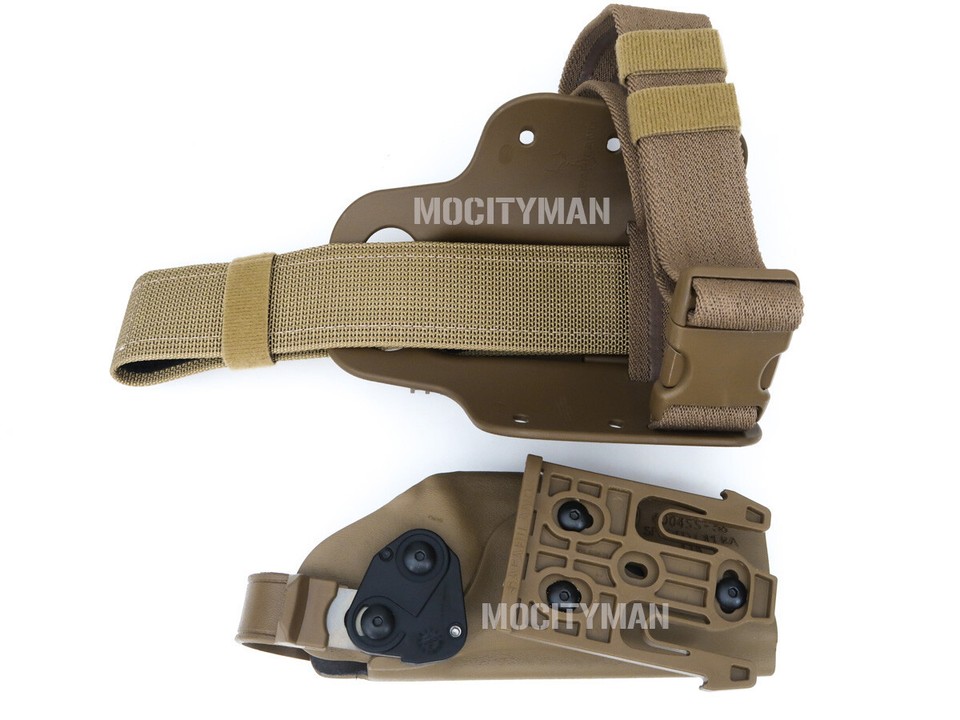 Safariland Coyote RH Holster Leg Shroud For Operator Colt M45A1 Pistol ...