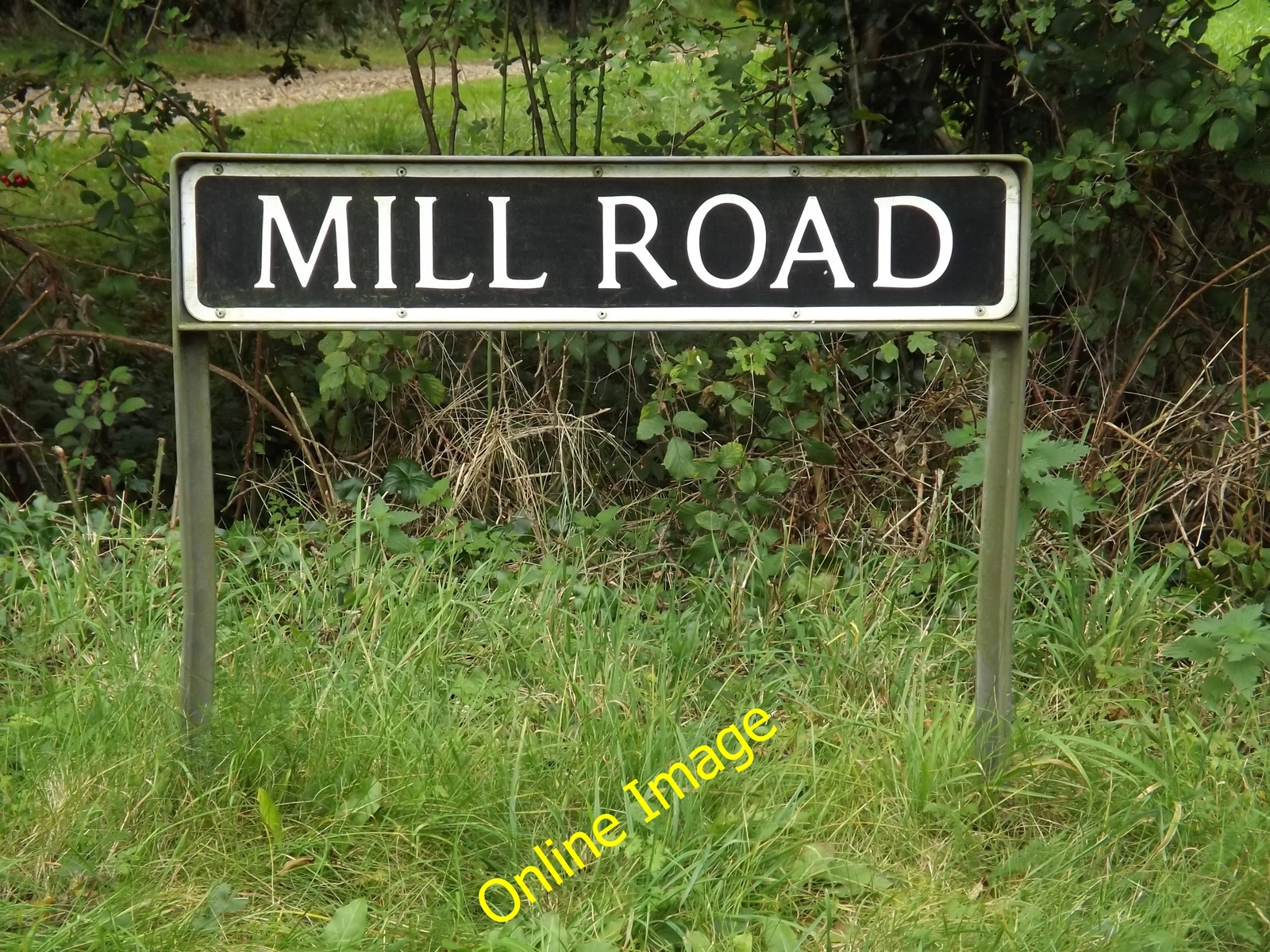 Photo 12x8 Mill Road sign Darrow Green On Mill Road at the junction ...