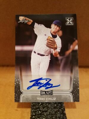2020 Leaf Draft ROOKIE Trei Cruz AUTOGRAPH #BA-TC1 Detroit Tigers | eBay