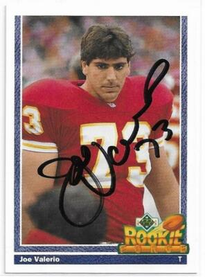 JOE VALERIO Autographed Signed 1991 Upper Deck card #613 Kansas City ...