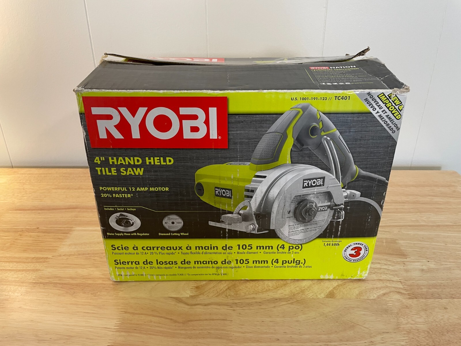 RYOBI 4 Inch Tile Saw Wet Corded Electric | Grelly USA